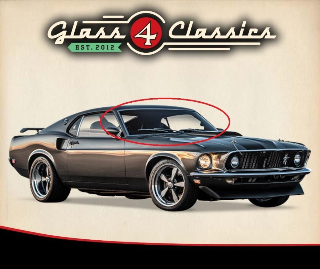 69 70 Ford Mustang 2Dr Fastback | Windscreen (racewire Heated) | New Glass
