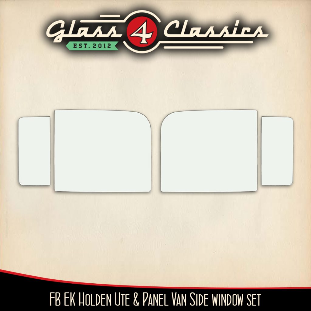 FB EK Holden Ute Panel Van | Side Windows Set