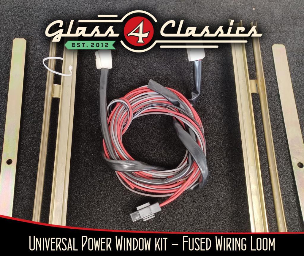 Complete 2 Door Universal Power Window Kit | Glass 4 Classics