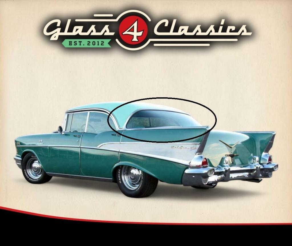1955-1957 Chevrolet 210 Bel Air 2 Door Hardtop | Back Window