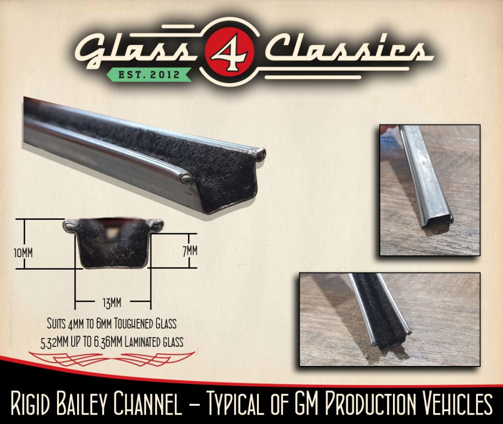 Bailey Channel Stainless Beaded Rigid - Typically GM | Glass 4 Classics